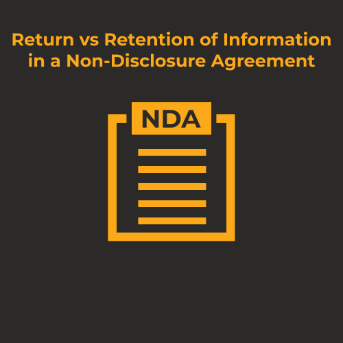 In-House Legal Solutions NDA Guidance Note Series - Return vs Retention ...