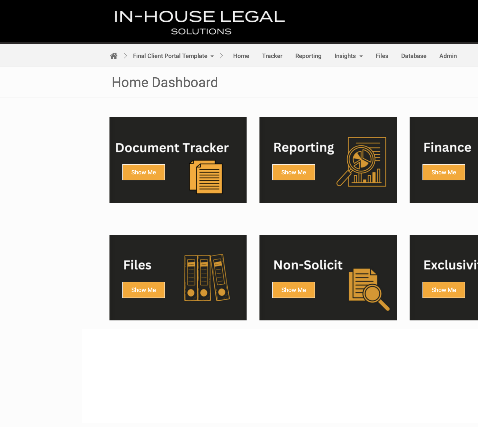 Client Portal - In-House Legal Solutions